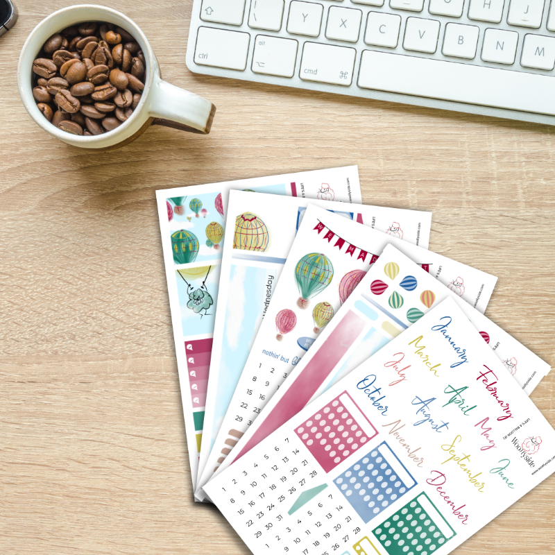 Life’s a Balloon Planner Stickers – Woollyside
